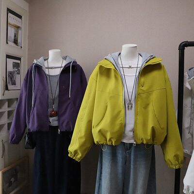 比正2026早春新韩版时尚假两件