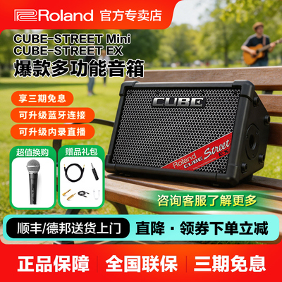 罗兰cube便携式EX路演木吉他音响