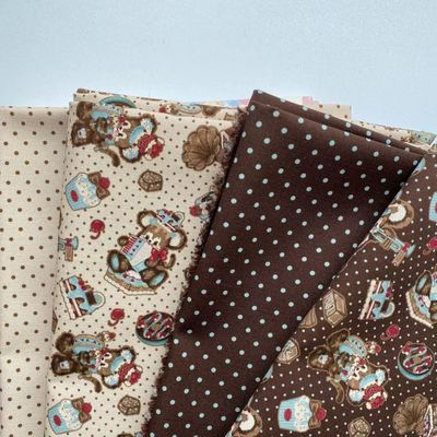 鼠鼠演奏团波点格桌布布料客厅拍照装饰桌布手工diy布艺包包布料