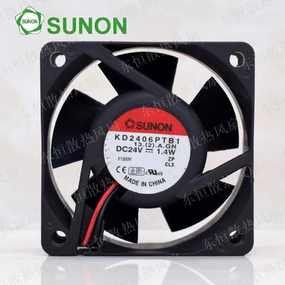 原装SUNON/建准 KD2406PTB1 6025 24V 1.4W 6CM 变频器散热风扇