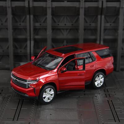 新款 美驰图仿真Tahoe 2021款原厂汽车模型摆件收藏车门可开滑行