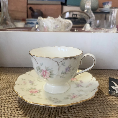 日本制 鸣海 narumi 骨瓷 咖啡杯 红茶杯 未使用品 1-439