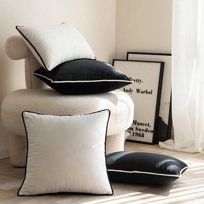 Velvet Throw Pillow Cushion Large Back Throw Pillow Cover