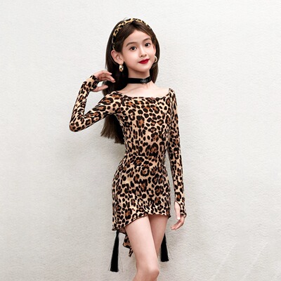 康尼女童秋季长袖拉丁练功服