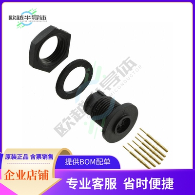 17980-6PG-300【CONN RCPT MALE 6POS GOLD CRIMP】