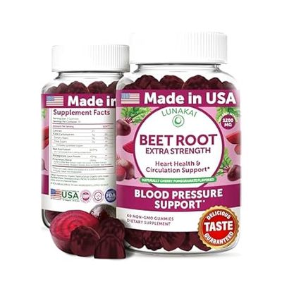 Lunakai Beet Root Gummies with Proprietary Antioxidant Bl