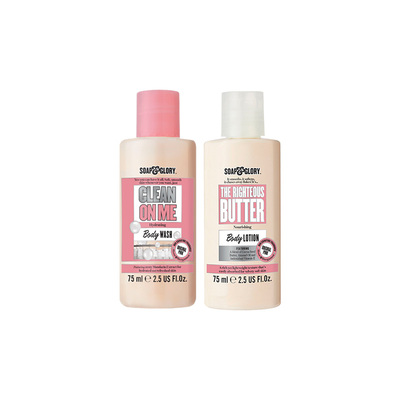 【顺手买一件】SoapGlory黄油身体乳75ml*1+清透自我沐浴露75ml*1
