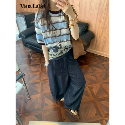 Vena Label 26SS 天丝丹宁牛仔裤薄款宽松阔腿休闲裤子