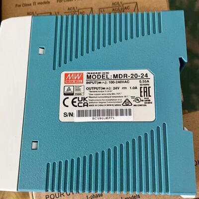 明纬MDR-20-24导轨电源24V 1A 20W开关电源工