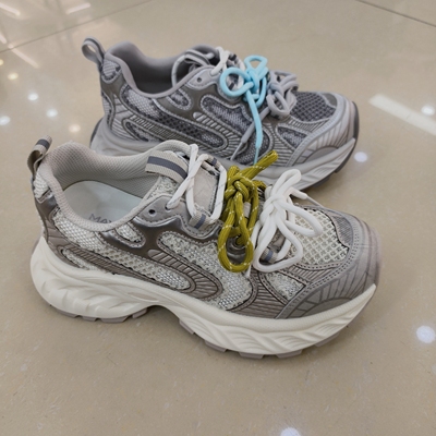 媚比琳女鞋2026春季新款时尚百搭女单鞋休闲老爹鞋双网鞋2626-5