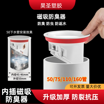 内嵌防臭器排污防返味神器