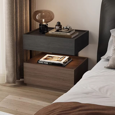 悬浮式床头柜意式极简风床边柜