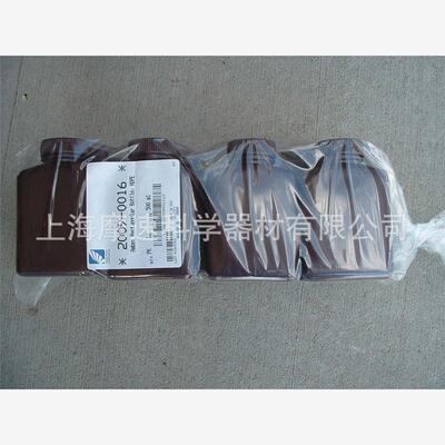 美国Nalgene 2009-0016 琥珀色矩形瓶500ml 48只装