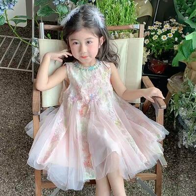 【云朵】ZC040女童夏季新中式国风仙气高端旗袍裙