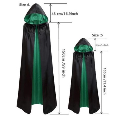 Double layered Red and Black Cloak Vampire Cosplay Cloak