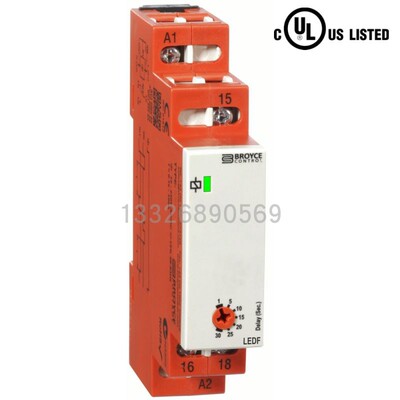 LEDF 24VAC/DC/110VAC. 2-60Sec Broyce Control时间继电器