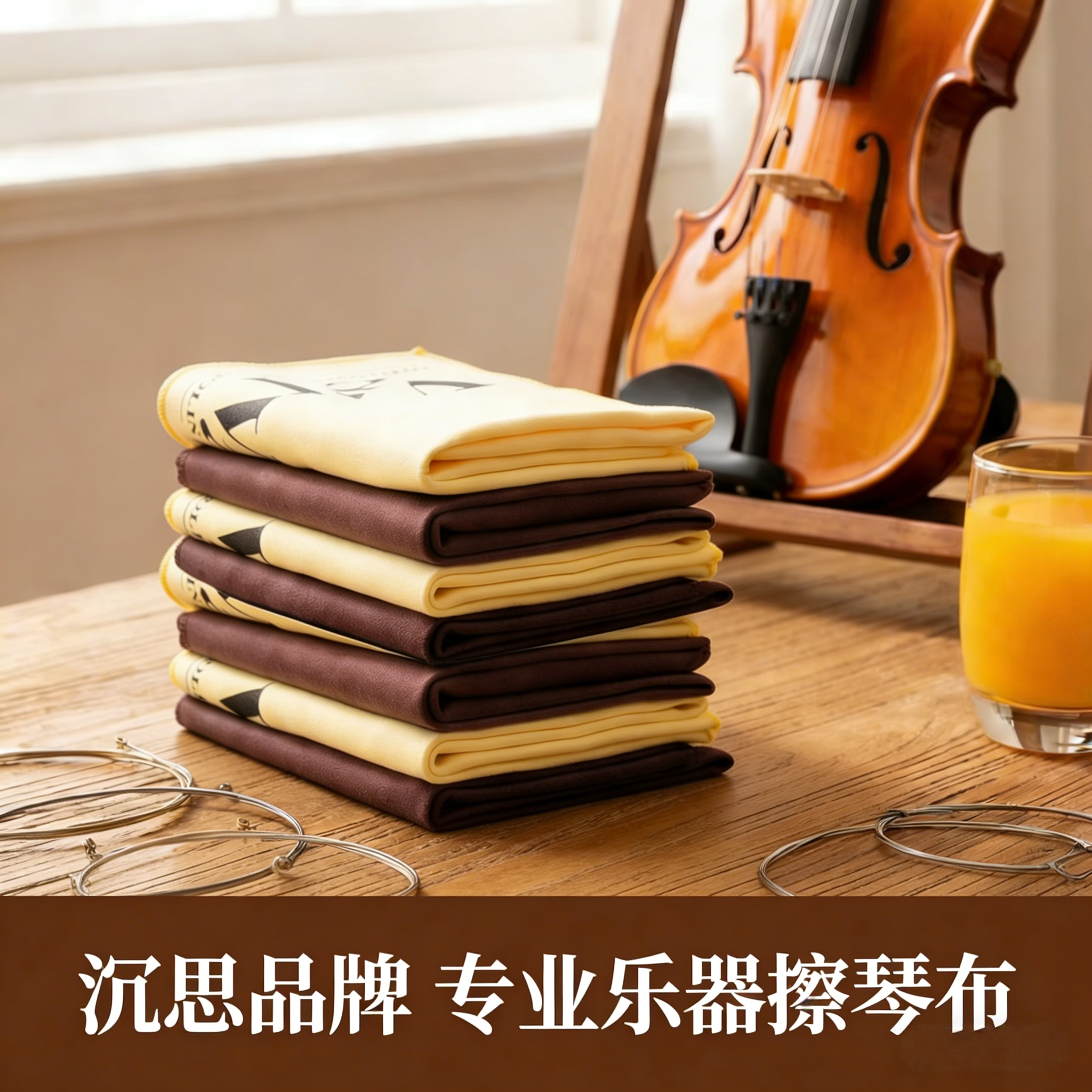 专业小提琴擦拭布乐器抛光布钢琴吉他二胡擦琴布超细纤维可水洗
