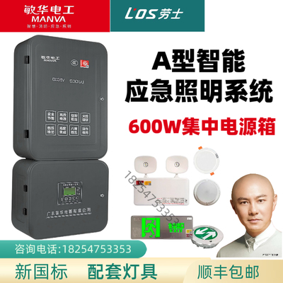 敏华劳士A型应急照明集中电源M-D-0.6KVA 600W配电箱36v疏散指示