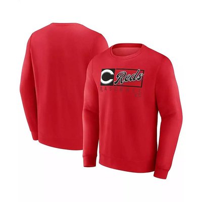 美国直邮Fanatics 男士红色辛辛那提红人队 Focus 套头卫衣