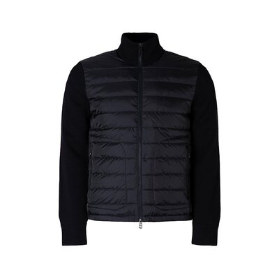 MONCLER 男士外套 K20919B50700A9341777 CO 蓝色 拉链开衫羽绒服