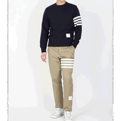 韩国直邮Thom Browne MJT021H 461 4 Loopback针织条纹卫衣运动衫