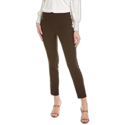 自营Joseph Ribkoff 修身长裤 - 棕色 美国奥莱直发休闲裤直筒裤