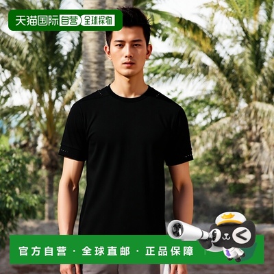 1h可退 日本直邮5351 POUR LES HOMMES 男女同款铆钉装饰短袖T恤