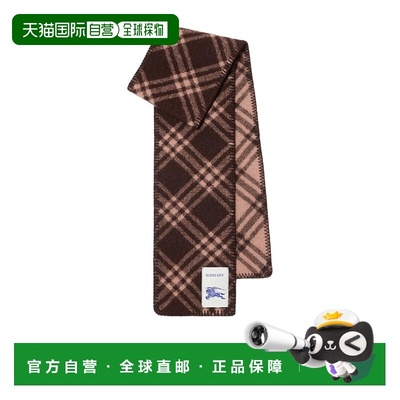 1h可退 香港直邮Burberry 窄格纹围巾 81146371博柏利