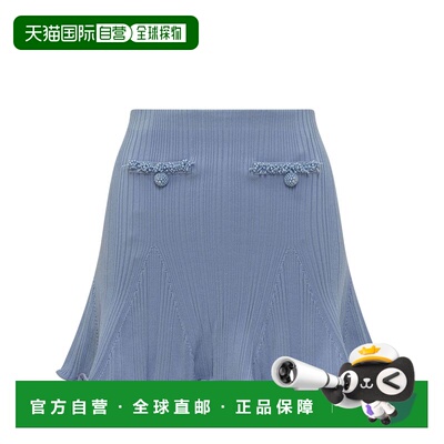 1h可退 香港直邮Self-Portrait 女士 RS26555SKBL 蓝色半身裙 RS2