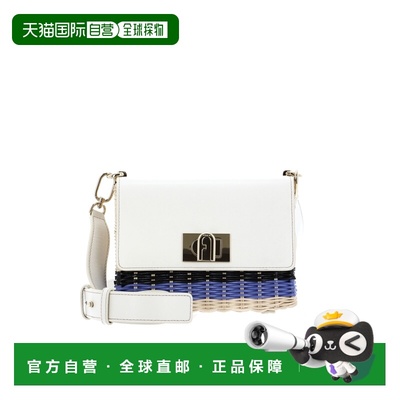 1h可退 香港直邮FURLA 芙拉 女士 1927 徽标柳编肩包 WB00580BX06