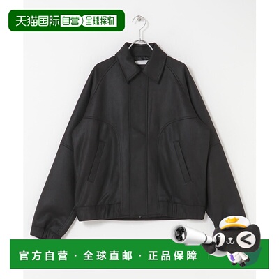 1h可退 日本直邮SENSE OF PLACE 男装 宽松版型 仿麂皮质感半拉链