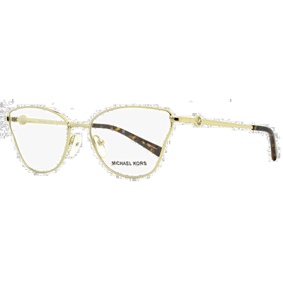 自营Michael Kors 女士图卢兹眼镜 MK3039 1014 金色/哈瓦那 54