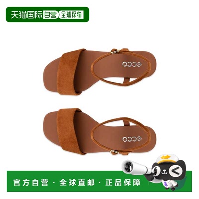 日本直邮Ecco/爱步Astrid简约休闲一字带凉鞋3.5cm 女款 238313