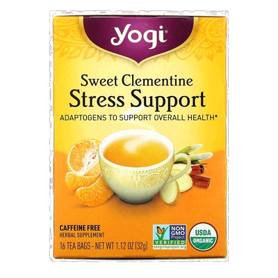 香港直发Yogi Tea压力舒缓草本茶香甜克里曼丁红橘味32g柑橘茶叶