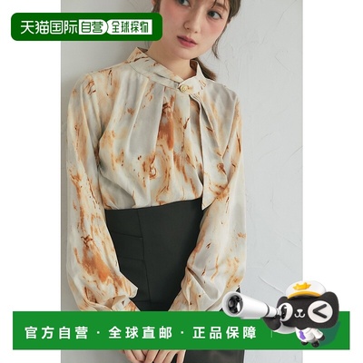 1h可退 日本直邮tocco closet 女装 纽扣设计侧绑带飘带感雪纺上