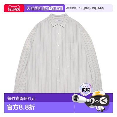 1h可退 日本直邮nanamica Regular Collar Stripe Wind Shirt 衬