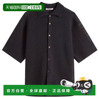 香港直邮AURALEE 男士 Auralee 棉质网纱针织半有袖衬衫 A25SS01K