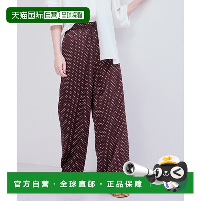 日本直邮LE CERCLE par rope' 女士 波点垂感阔腿裤 2026AGUS1611