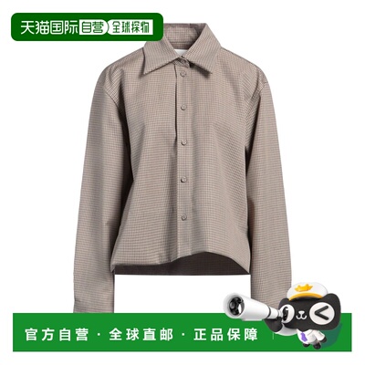 1h可退 香港直邮Jil Sander 吉尔 桑达 女士 夹克 brown棕色 舒适