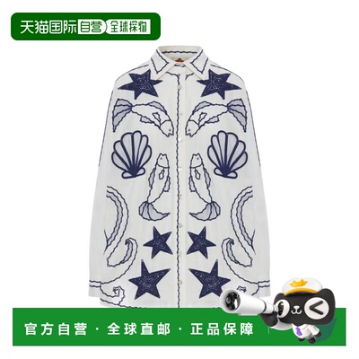 香港直邮FARM RIO 女士 FRESH 鱼纹衬衫 356449L0025