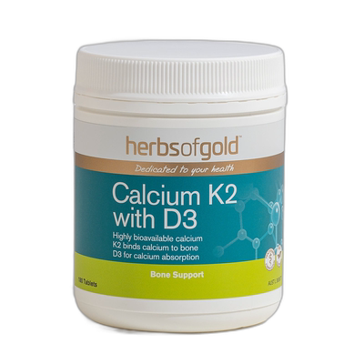 澳大利亚直邮Herbs Of Gold和丽康K2+D3海藻钙片强健骨骼180粒