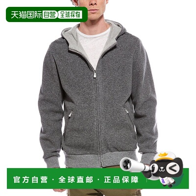 自营Eleventy羊毛和羊绒混纺炸弹夹克-灰色 美国奥莱直发