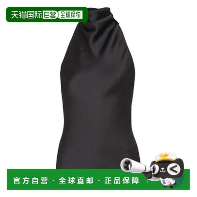 香港直邮BALMAIN 女士T恤 FF1AE165SE940PA AW2025 黑色 Halterne