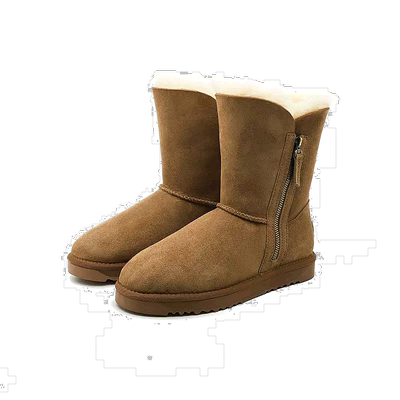澳大利亚直邮Tasman Aus女士雪地靴栗色保暖休闲舒适百搭时尚加绒
