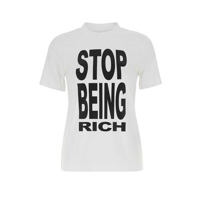 Vetements 维特萌 女士 白色棉质T恤 WE63TR160WWHITE