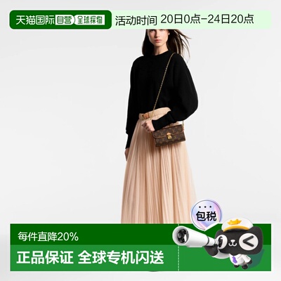 自营1h可退 欧洲直邮LV/路易威登 Camille老花帆布单肩斜挎包新年