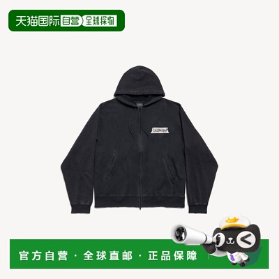 自营欧洲直邮Balenciaga巴黎世家 Masking Tape男士水洗棉质拉链