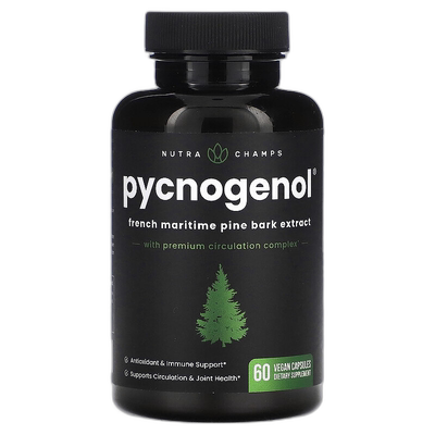 香港直邮NutraChamps,Pycnogenol，60 粒全素胶囊