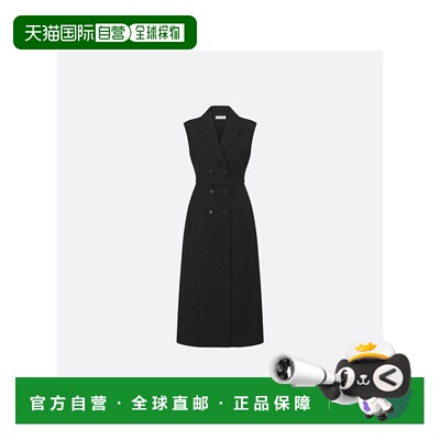 欧洲直邮CHRISTIANDIOR迪奥女士中长款连衣裙羊毛
