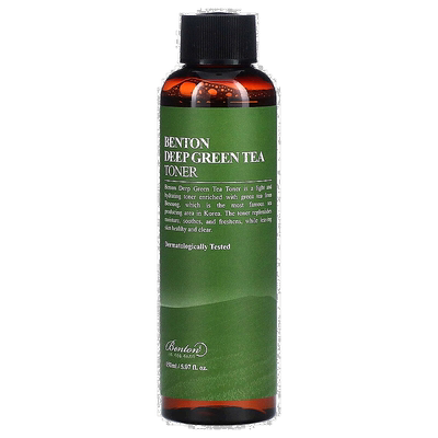 香港直邮Benton,绿茶深层爽肤水，5.07液体盎司（150毫升）正品